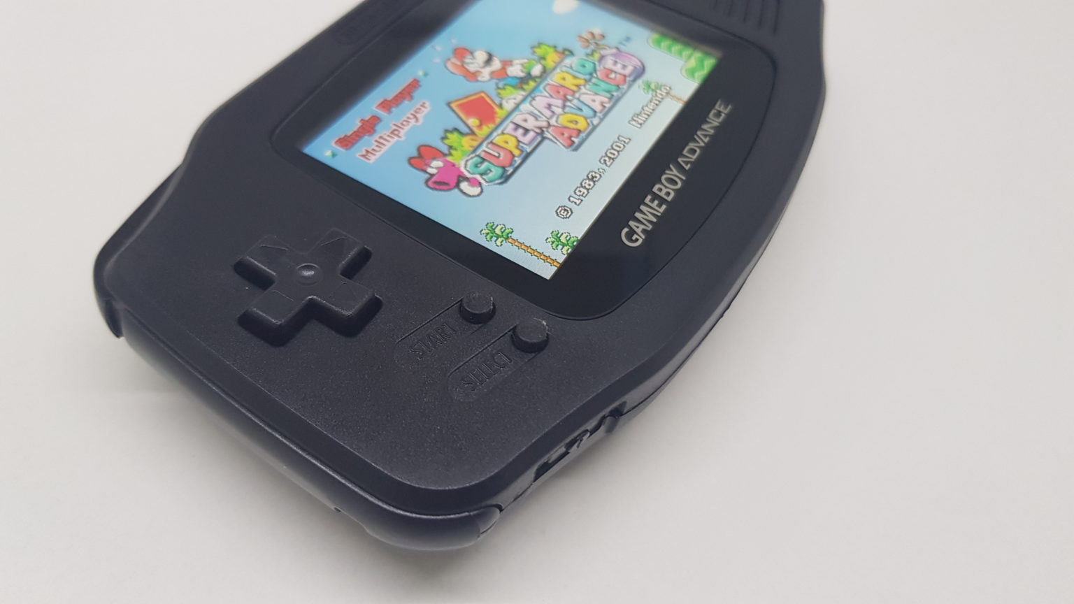 Gameboy Advance Console All Black backlight IPS V2 - Rechargeable ...