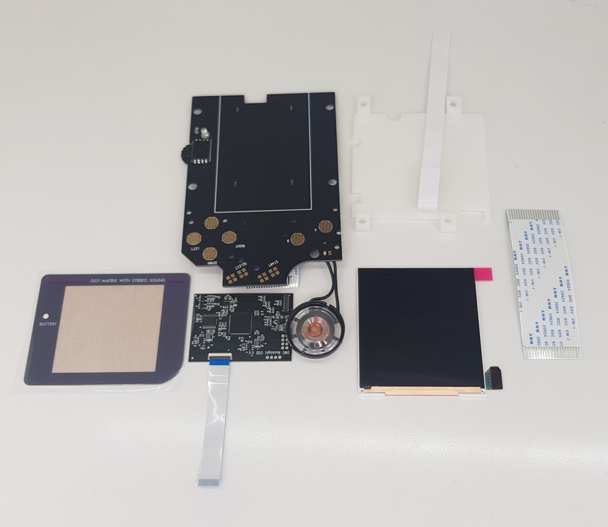 Game Boy DMG-01 Backlight IPS LCD Screen Mod Kit V4 - lcd bracket and ...