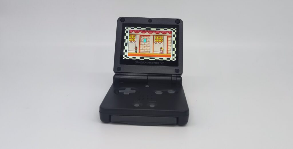 Gameboy Advance SP Backlight IPS V5 720x480 - Black- New battery- USB C ...