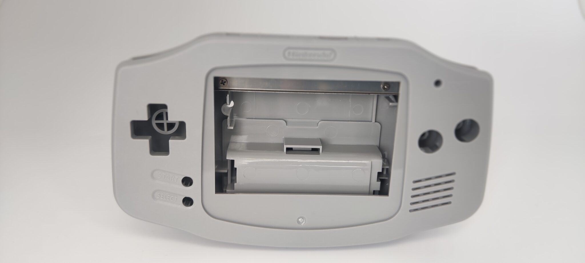 Gameboy Advance IPS ready Grey shell - Digital Gaming Heaven
